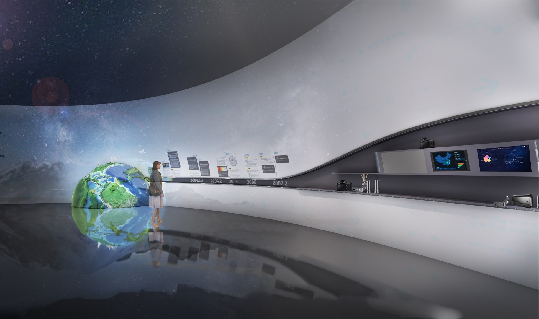 Future Exhibition Hall 3D Model - TurboSquid 2364890