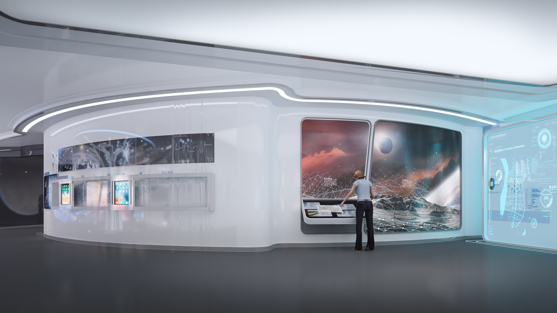 Future Exhibition Hall 3D Model - TurboSquid 2364890