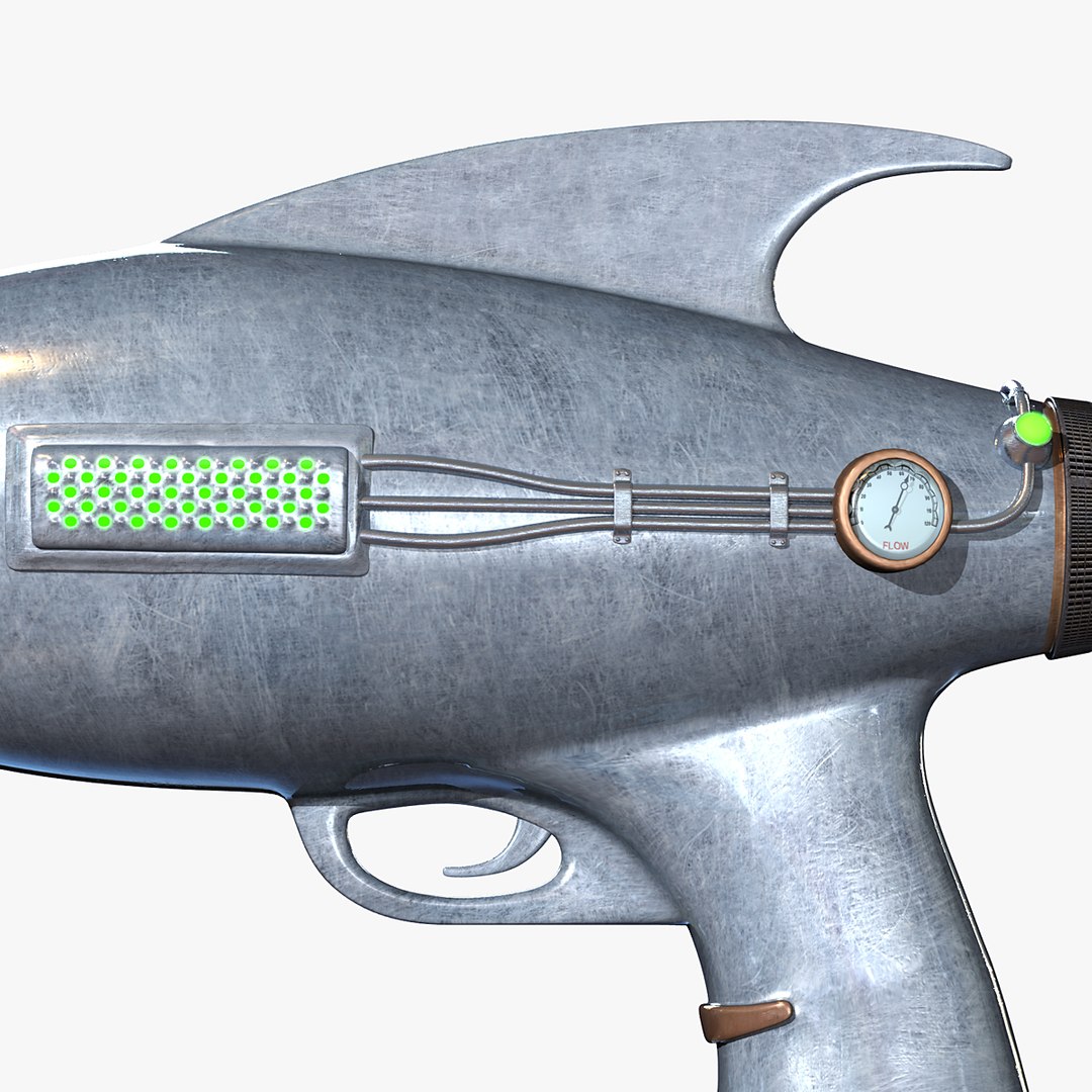 3ds Max Buck Rogers Retro Gun