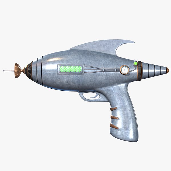 3ds max buck rogers retro gun