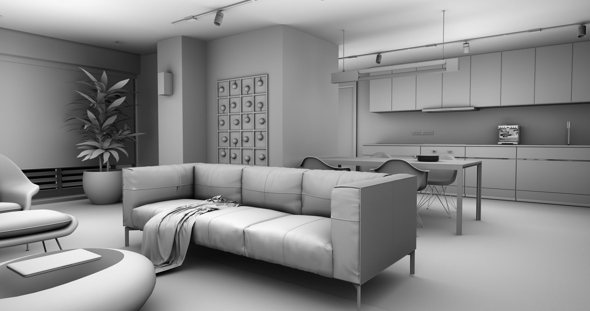 3D Modern Living 3d Model - A - TurboSquid 1736554