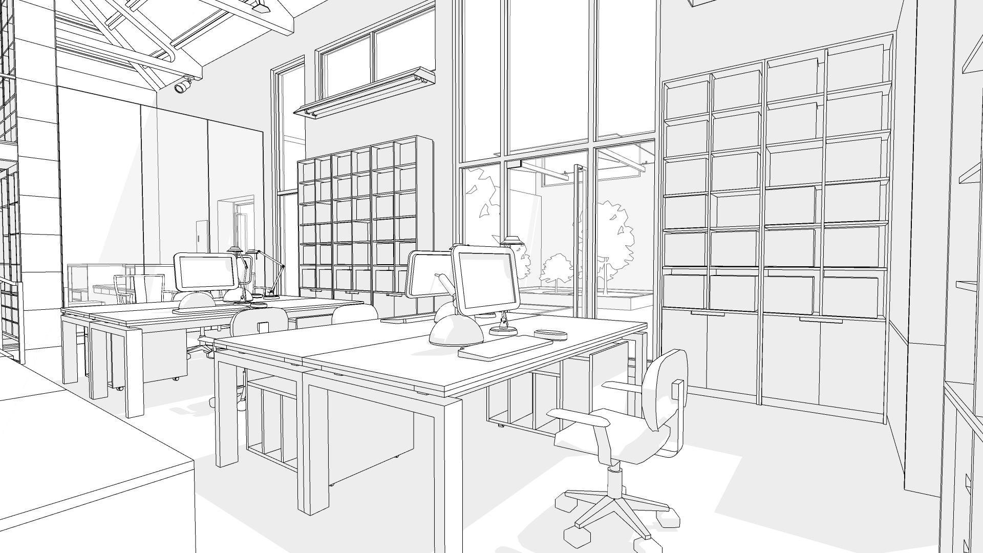 Offfice model - TurboSquid 1988774