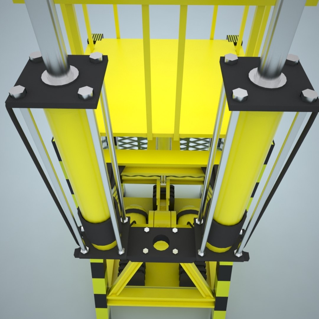Platform Hydraulic 3ds