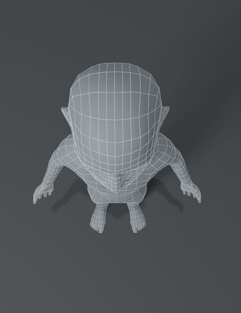 Male Body Cartoon Base Mesh 3D Model - TurboSquid 1522228