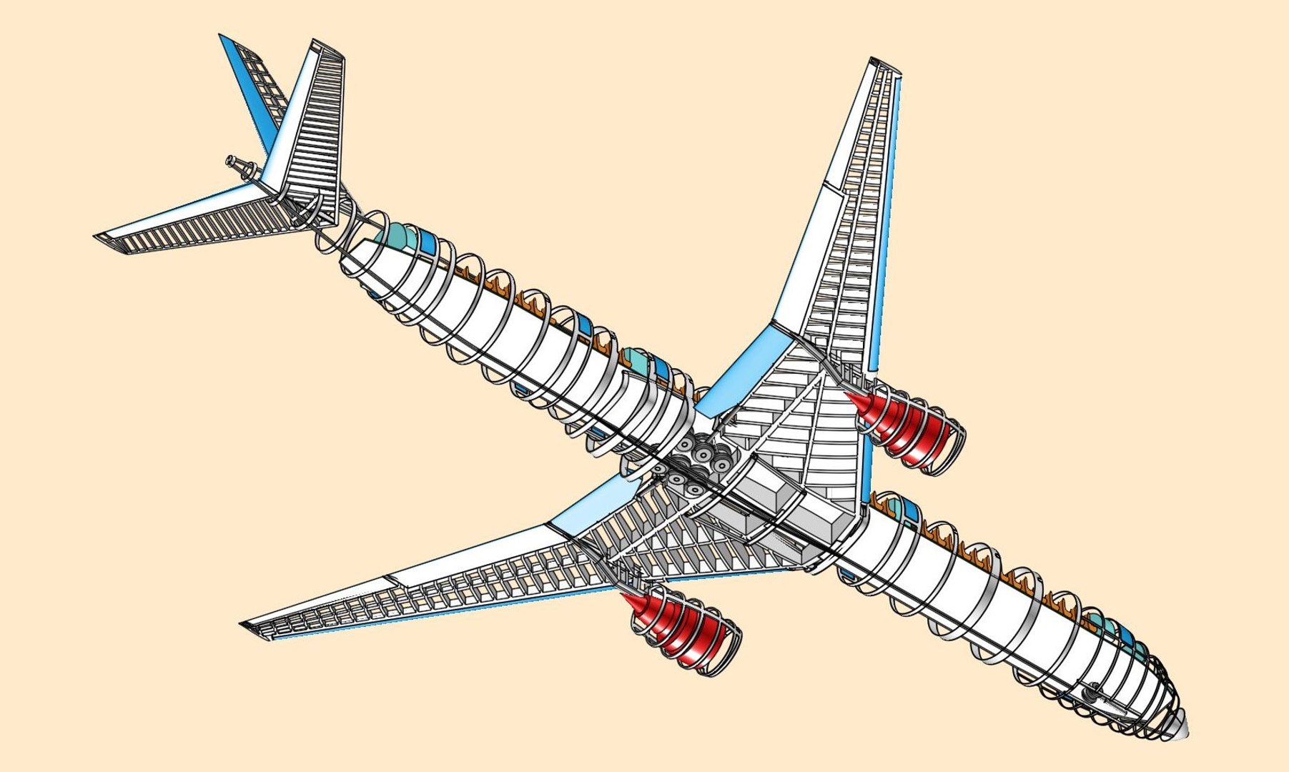 Airbus a350-1000 commercial aircraft 3D - TurboSquid 1539702