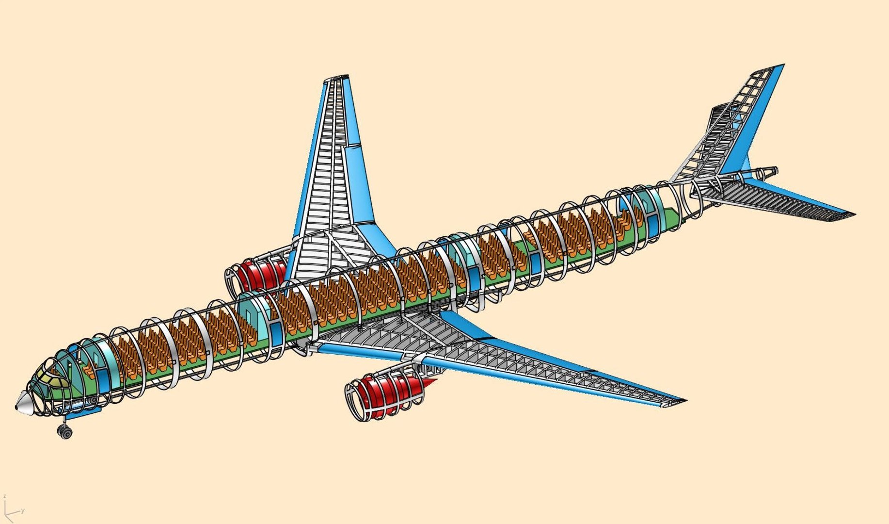 Airbus a350-1000 commercial aircraft 3D - TurboSquid 1539702