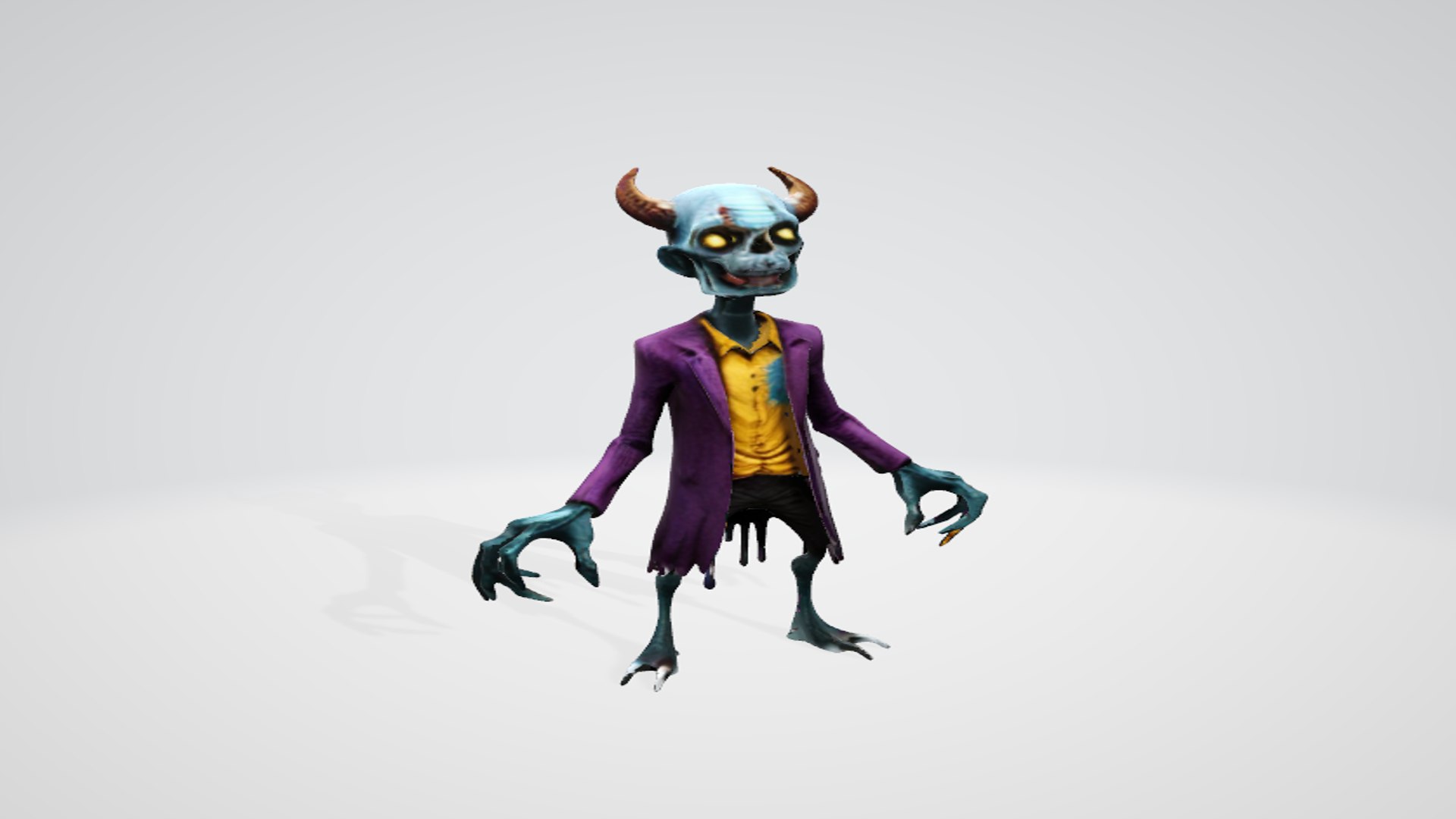3D Stylized Demon Zombie 3D Character Game-Ready Model - TurboSquid 2456514