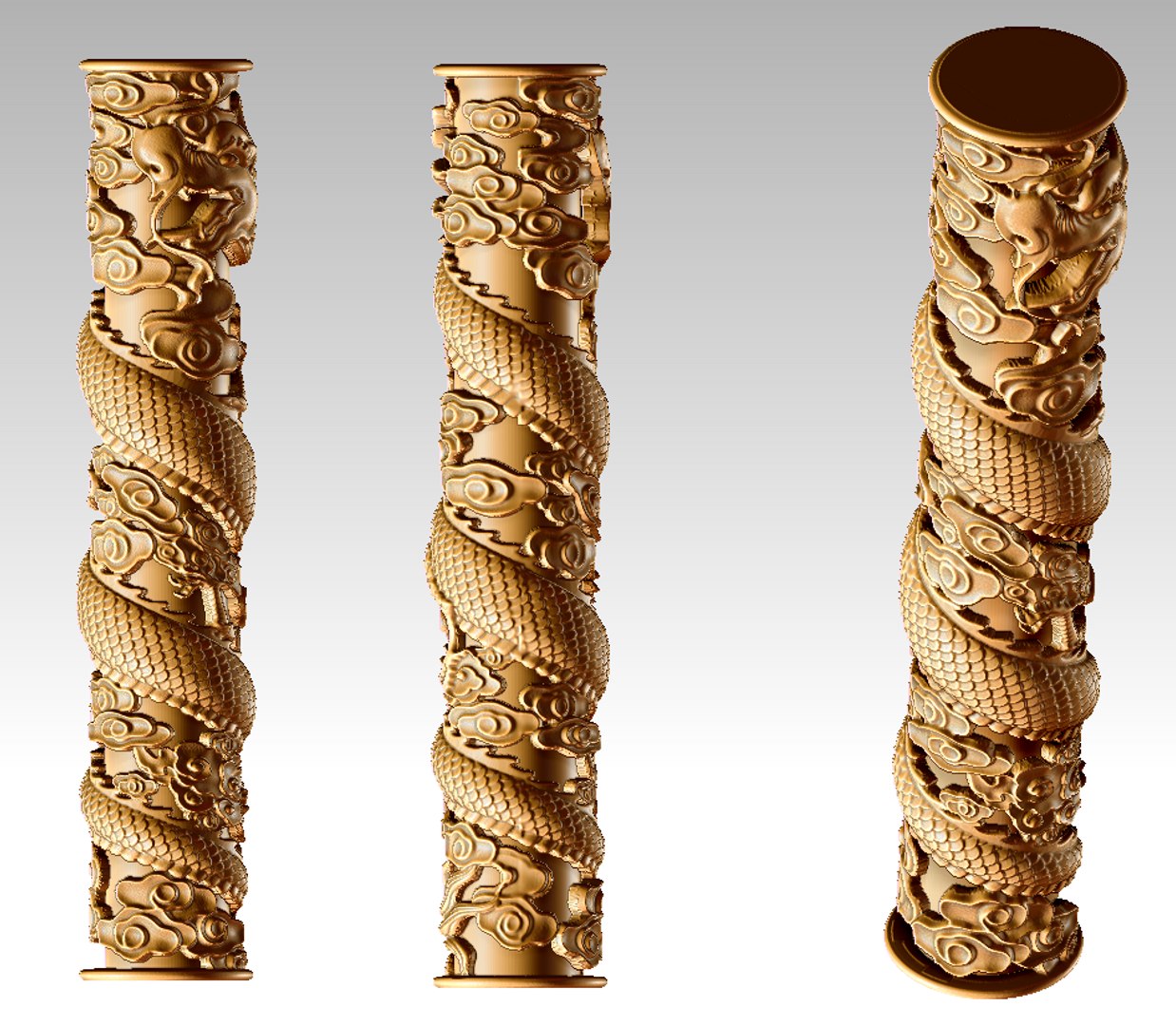 Dragon Pillar 3D Model - TurboSquid 1610540