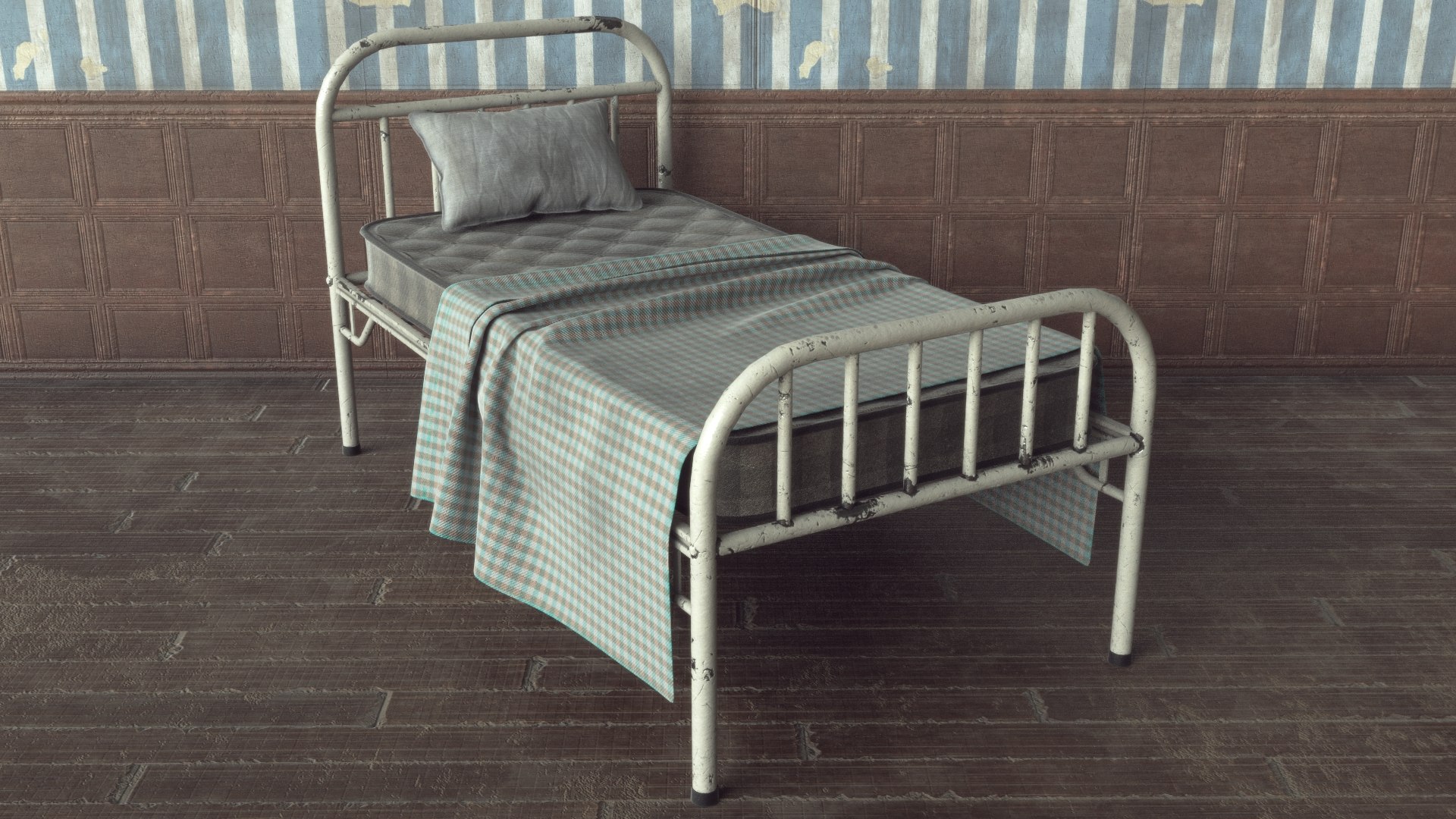 3D Old Bed Model - TurboSquid 1665577