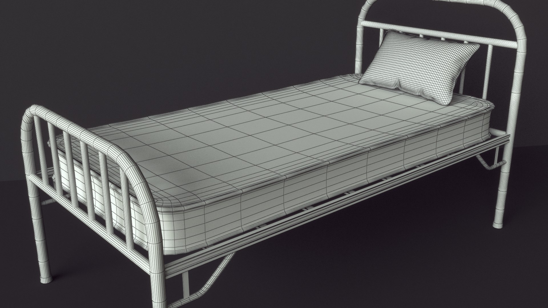 3D Old Bed Model - TurboSquid 1665577