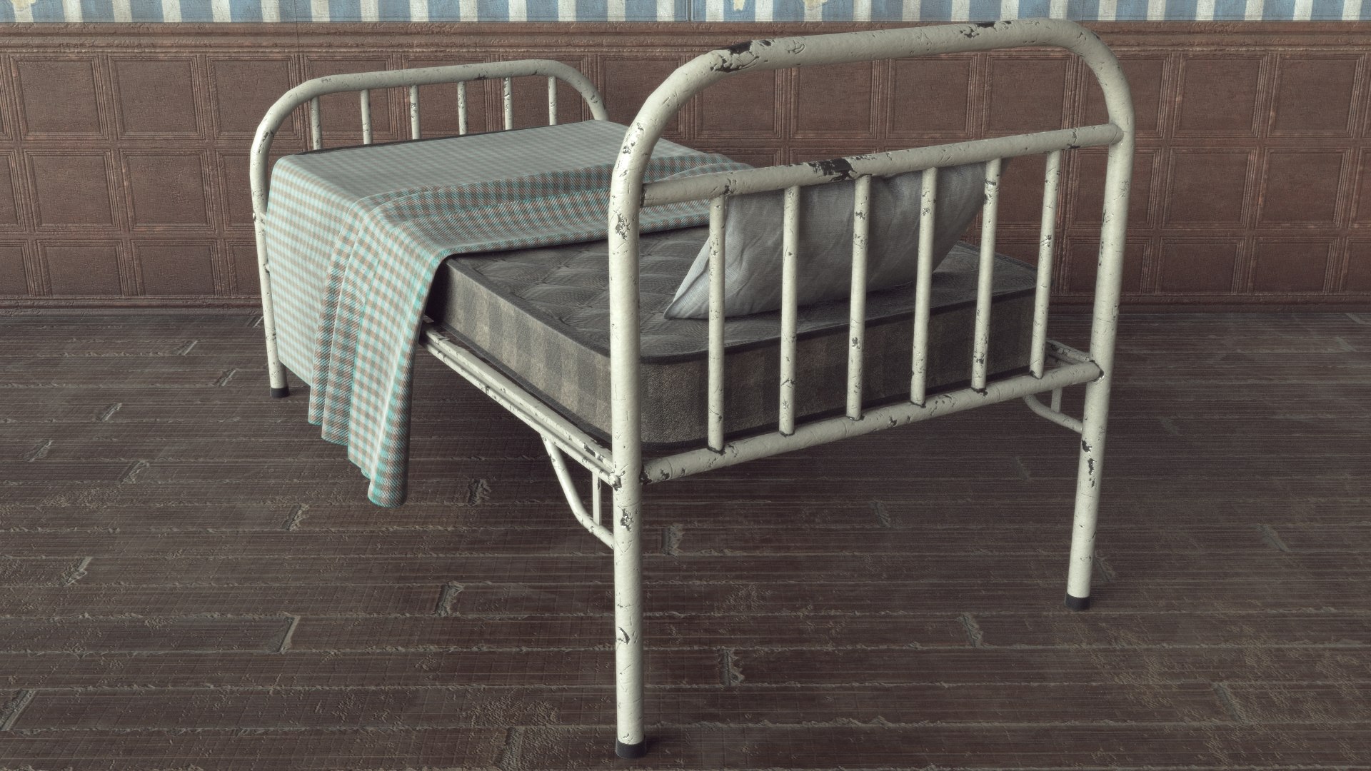 3D Old Bed Model - TurboSquid 1665577