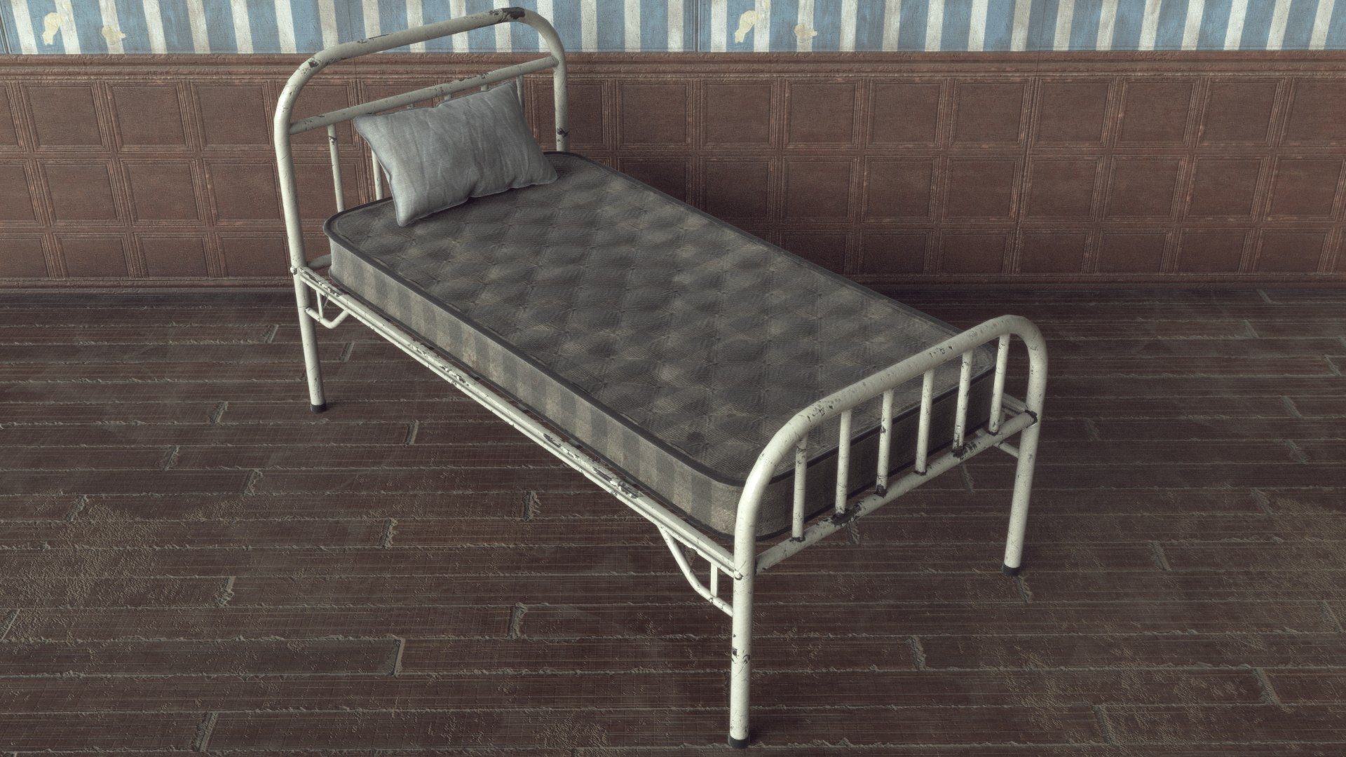 3D Old Bed Model - TurboSquid 1665577