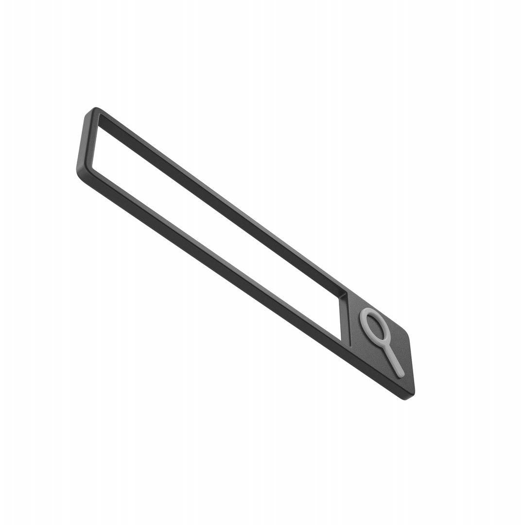 3D Black Search Bar Symbol Model - TurboSquid 2184976