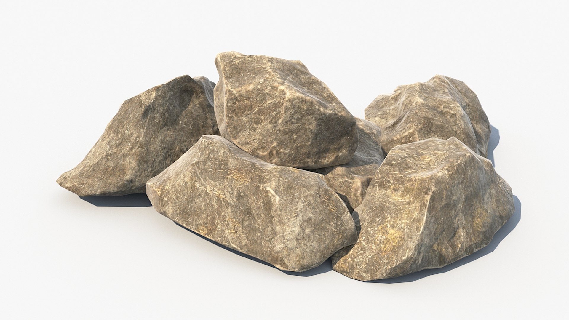 Realistic set rock formation model - TurboSquid 1343206