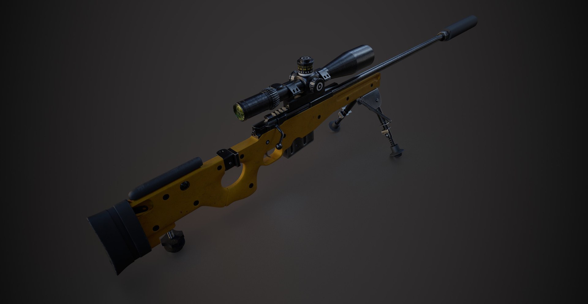 AWM Sniper Rifle 3D - TurboSquid 2062997