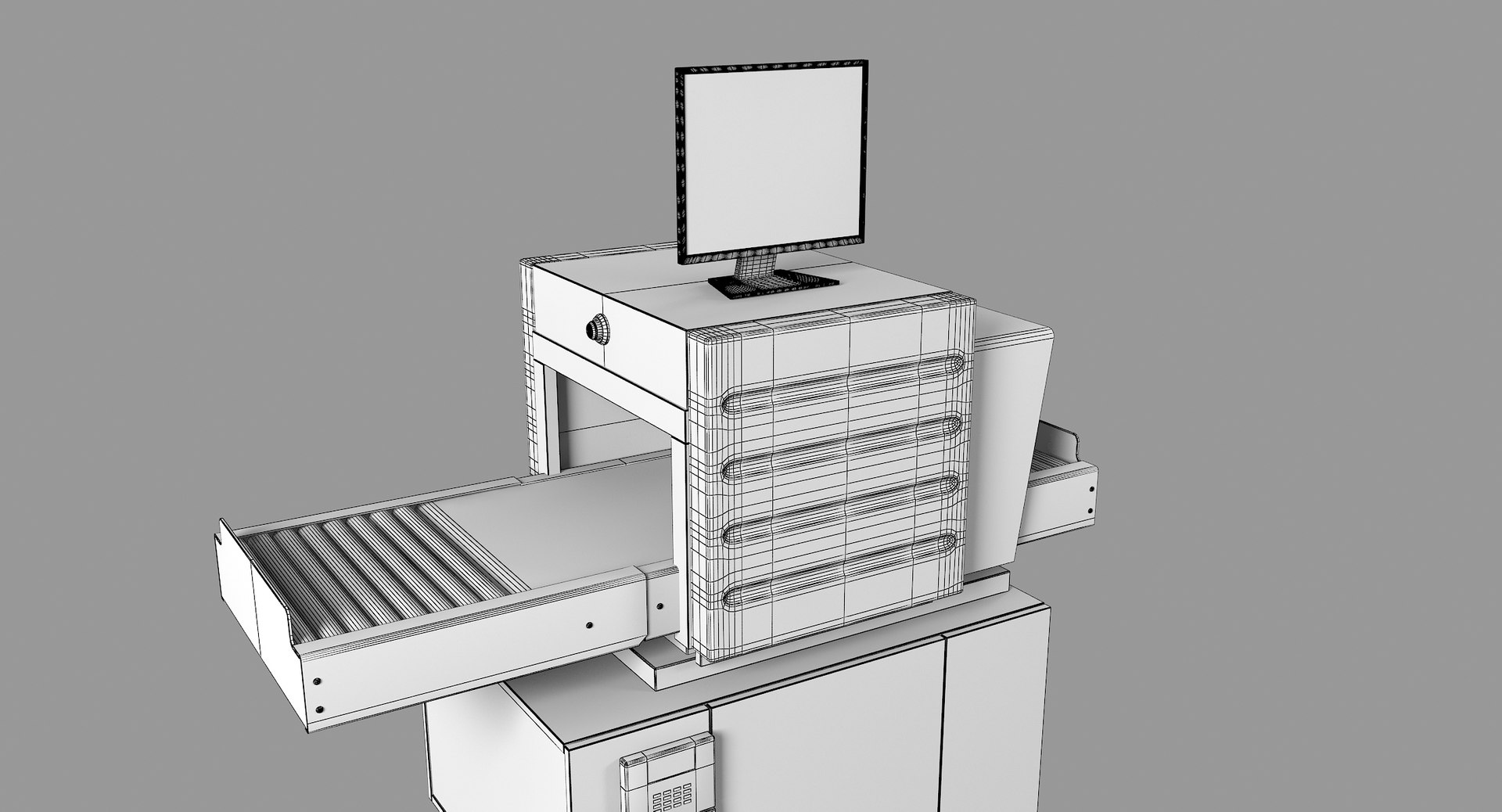 X-ray Baggage Scanner 3D Model - TurboSquid 1302370