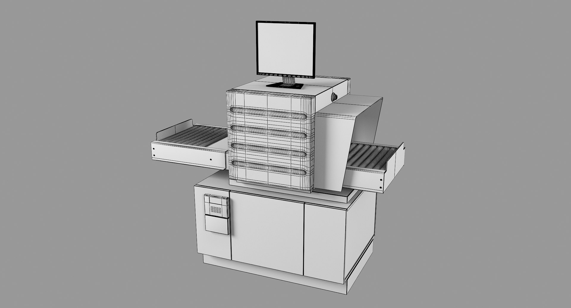 X-ray Baggage Scanner 3D Model - TurboSquid 1302370