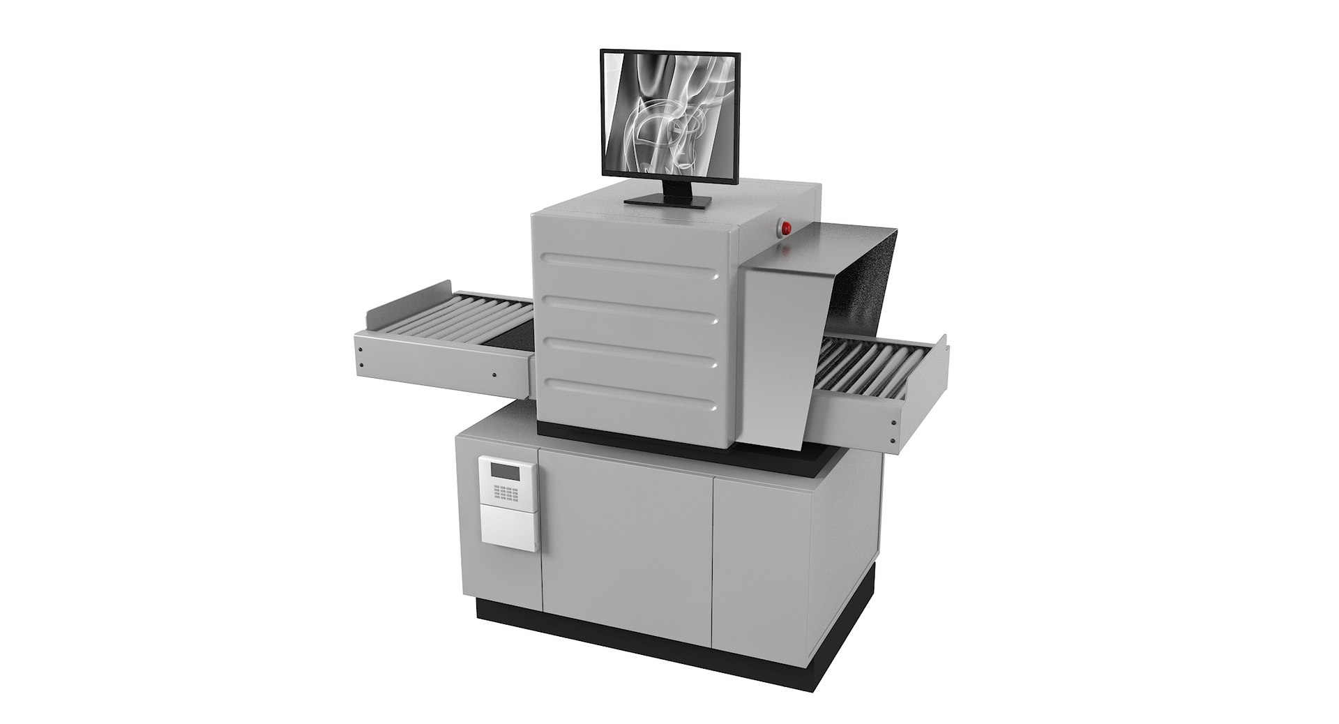 X-ray Baggage Scanner 3D Model - TurboSquid 1302370