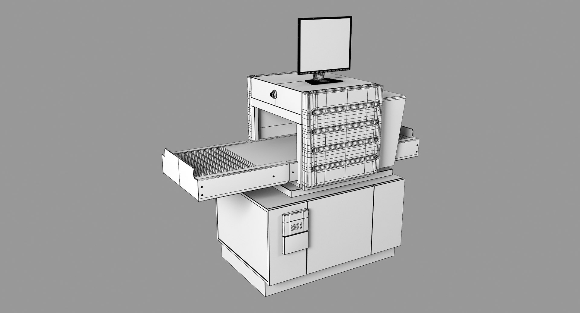 X-ray Baggage Scanner 3D Model - TurboSquid 1302370
