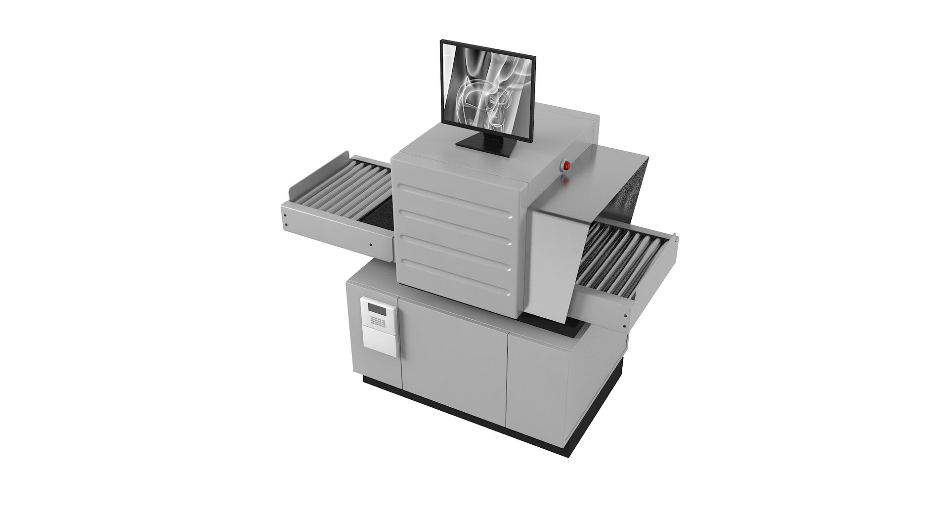 X-ray Baggage Scanner 3D Model - TurboSquid 1302370