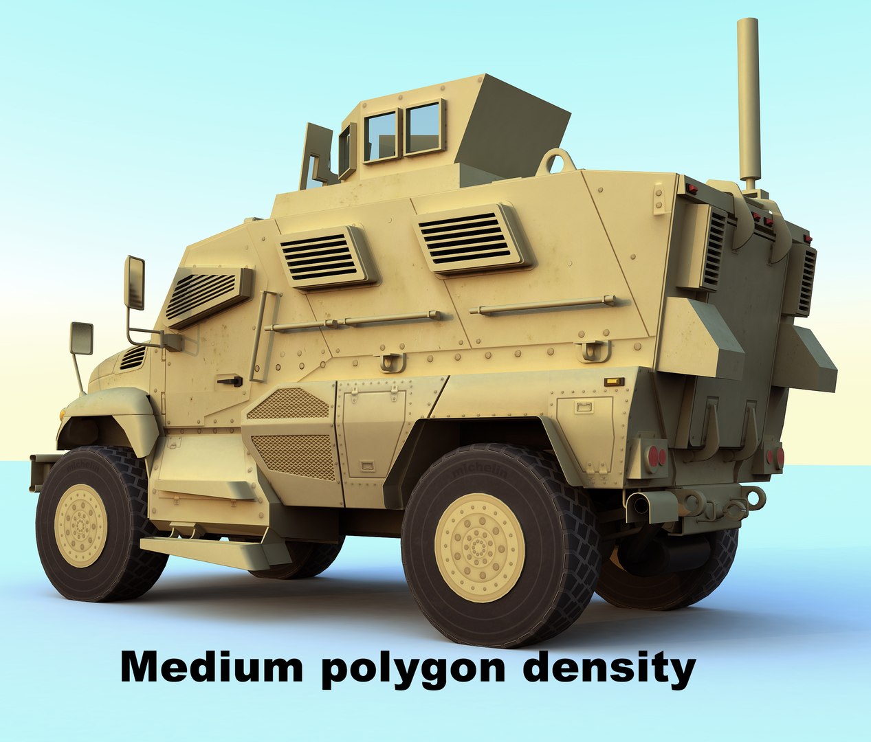 Maxxpro Military Vehicle 3d Model