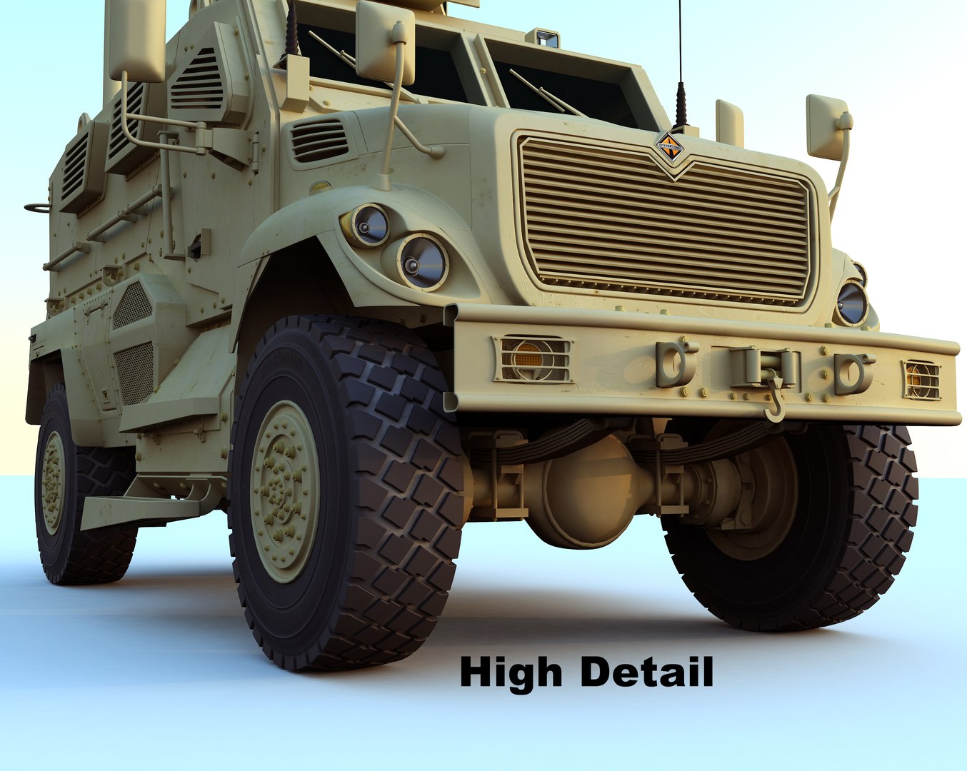 Maxxpro Military Vehicle 3d Model