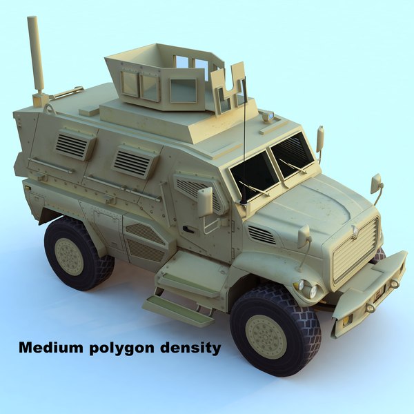 maxxpro military vehicle 3d model