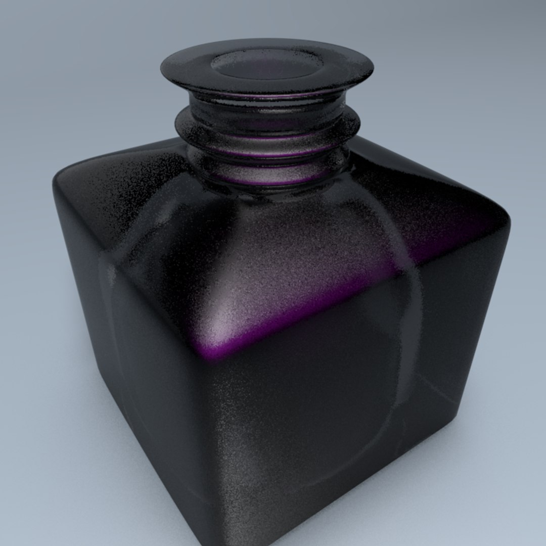 3d Inkwell Ink Model
