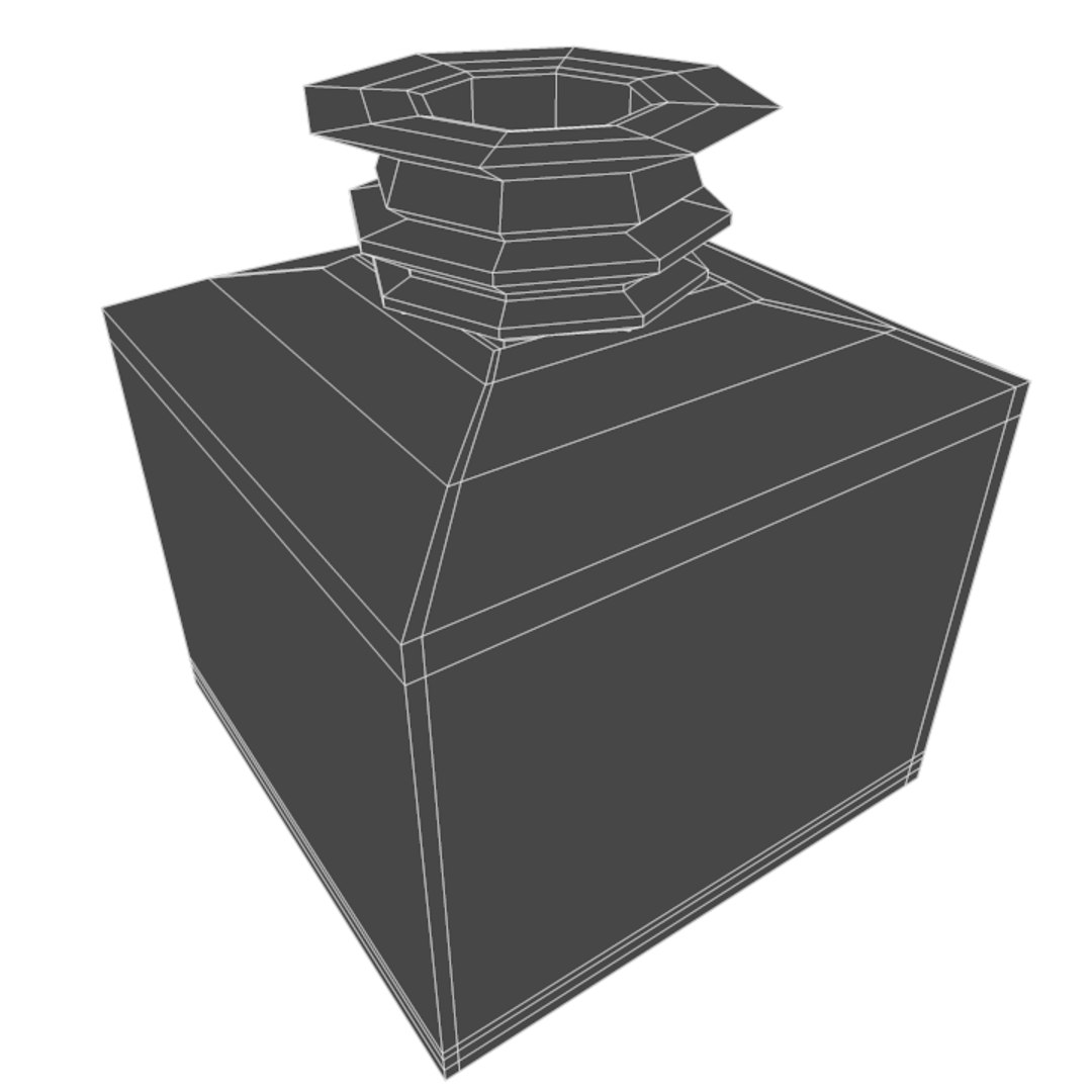3d Inkwell Ink Model