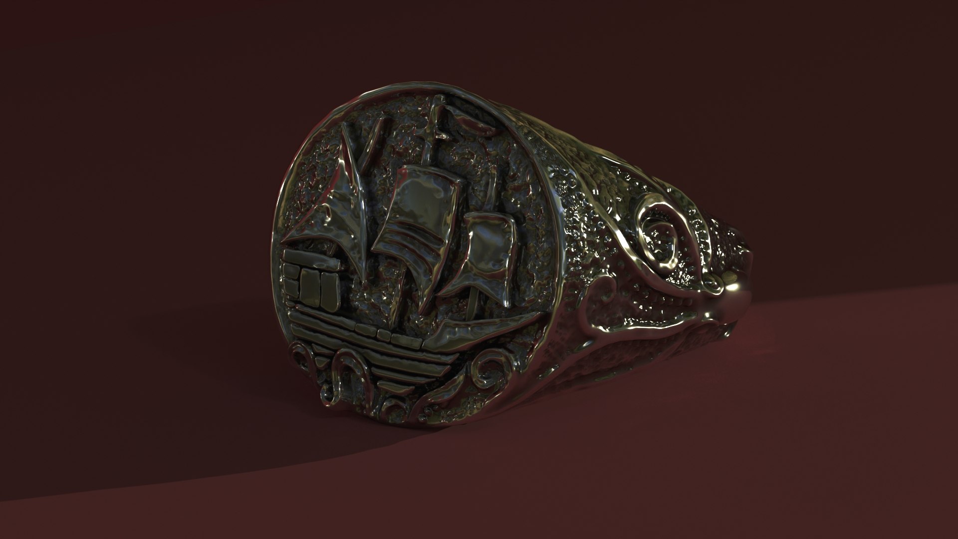 3D Krakens Vessel Ring Model - TurboSquid 2078482