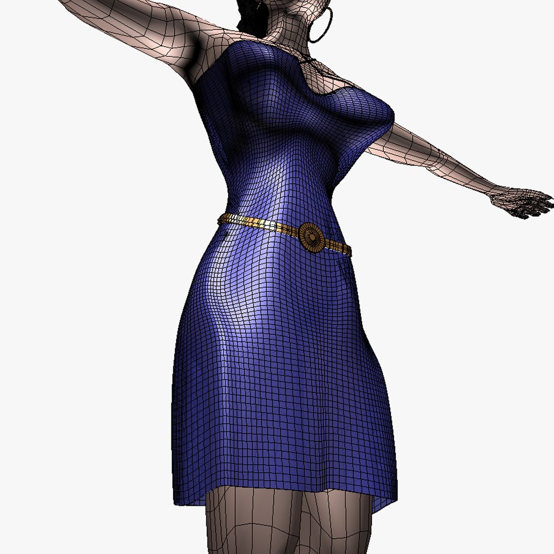 3ds max woman character tamara