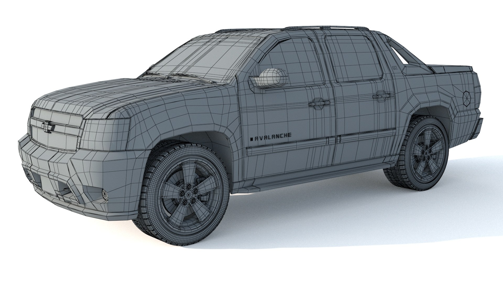 2007 Chevrolet Avalanche LTZ 4X4 3D Model - TurboSquid 2008223