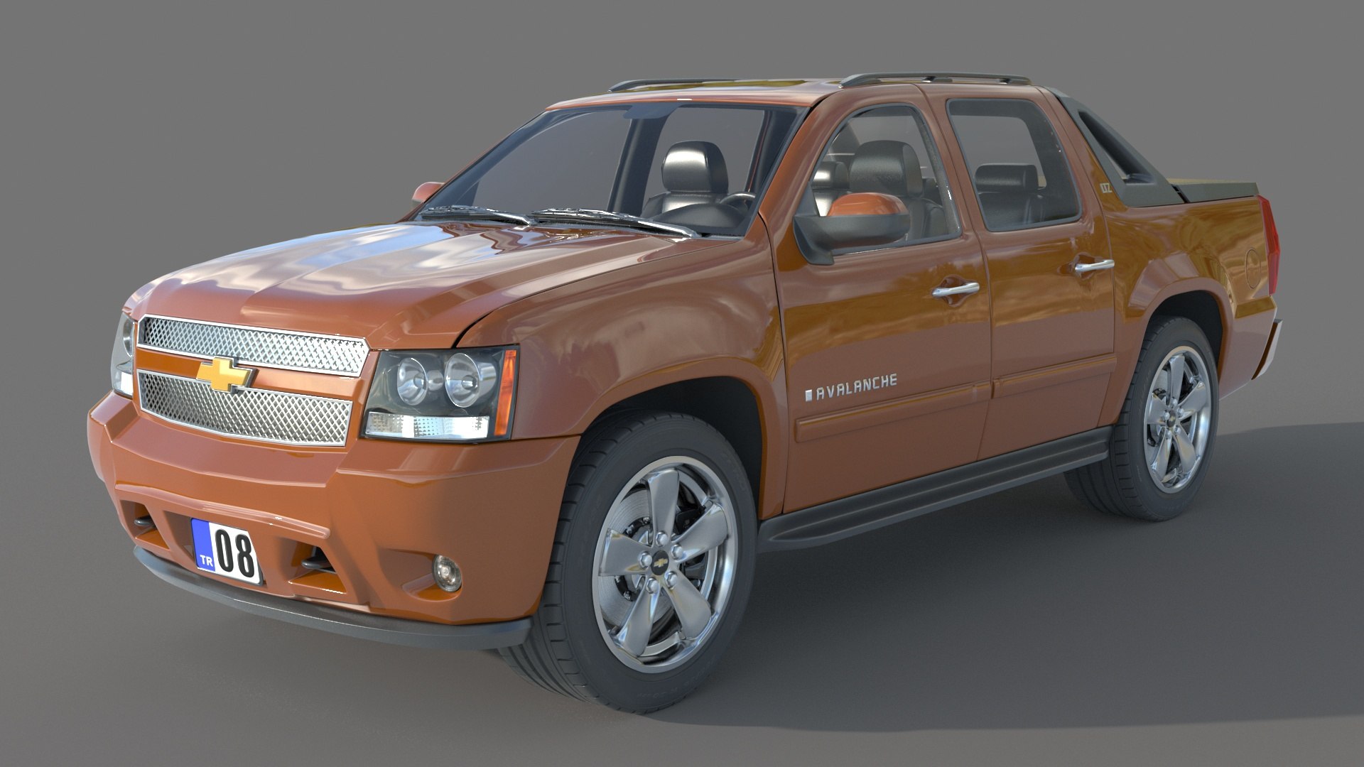 2007 Chevrolet Avalanche LTZ 4X4 3D Model - TurboSquid 2008223
