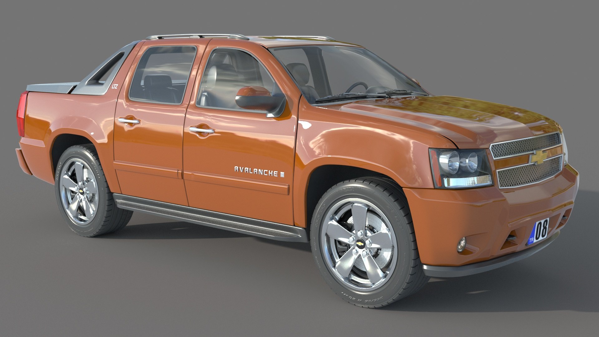 2007 Chevrolet Avalanche LTZ 4X4 3D Model - TurboSquid 2008223
