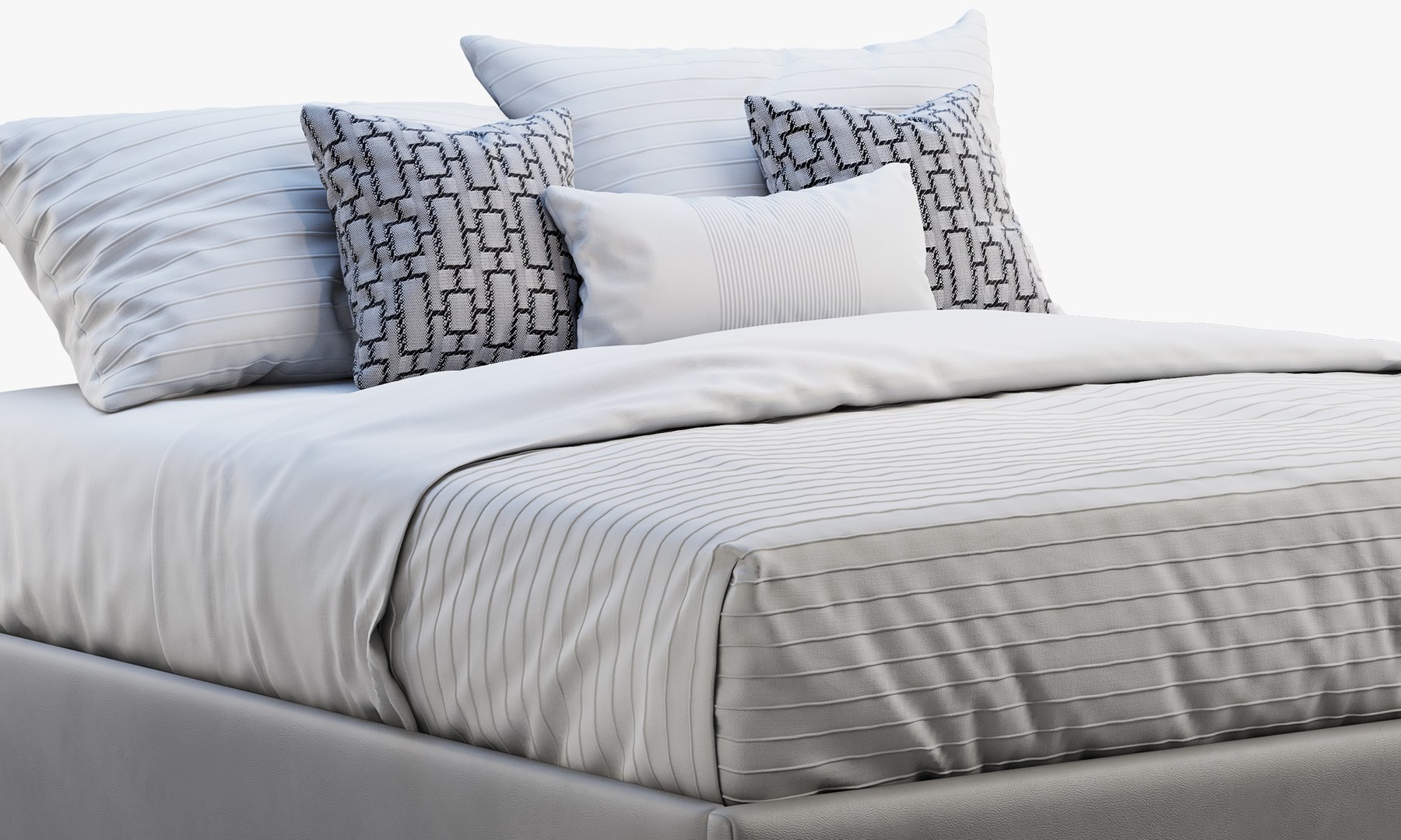 Custom Modern Platform Bed 3D Model - TurboSquid 1466690