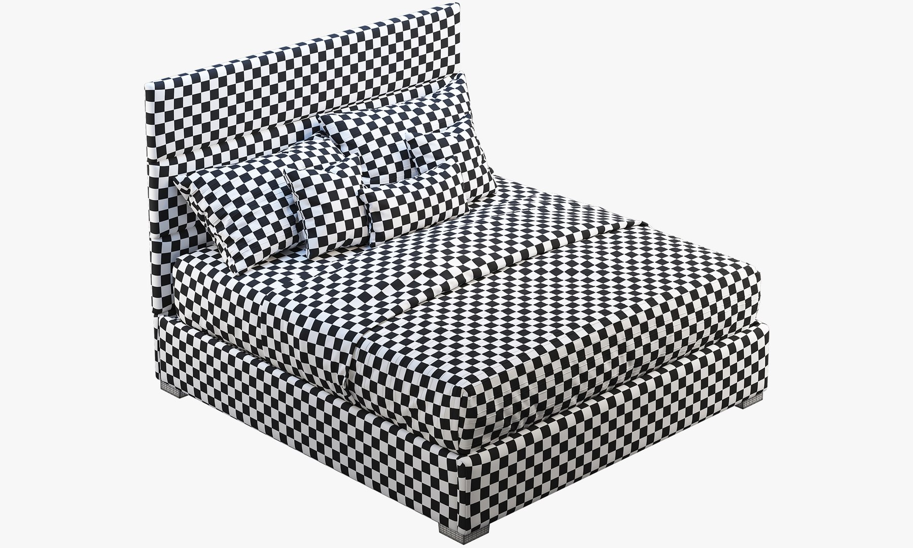 Custom Modern Platform Bed 3D Model - TurboSquid 1466690