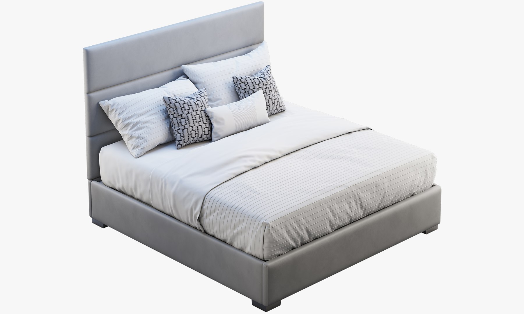 Custom Modern Platform Bed 3D Model - TurboSquid 1466690
