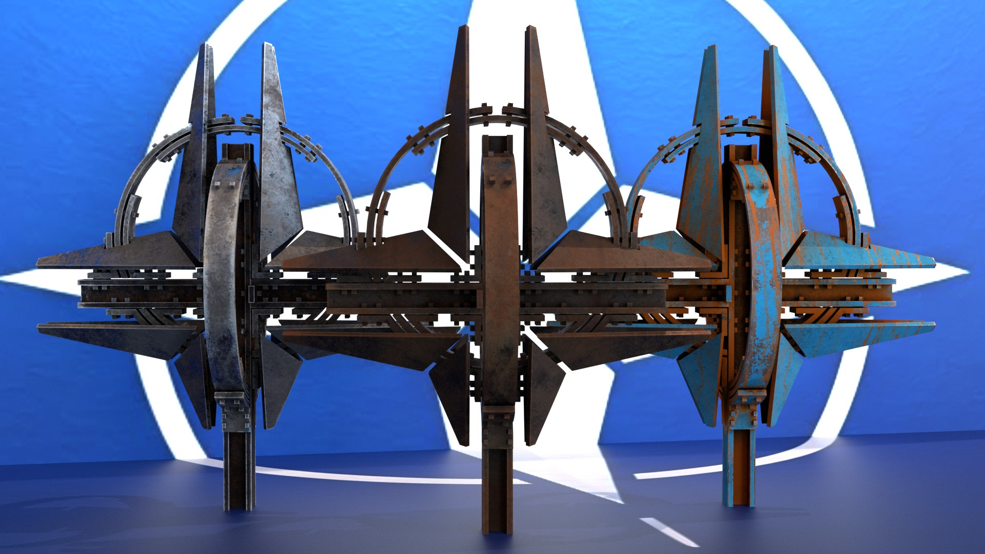 3D Nato Star Sculpture Model - TurboSquid 1355041