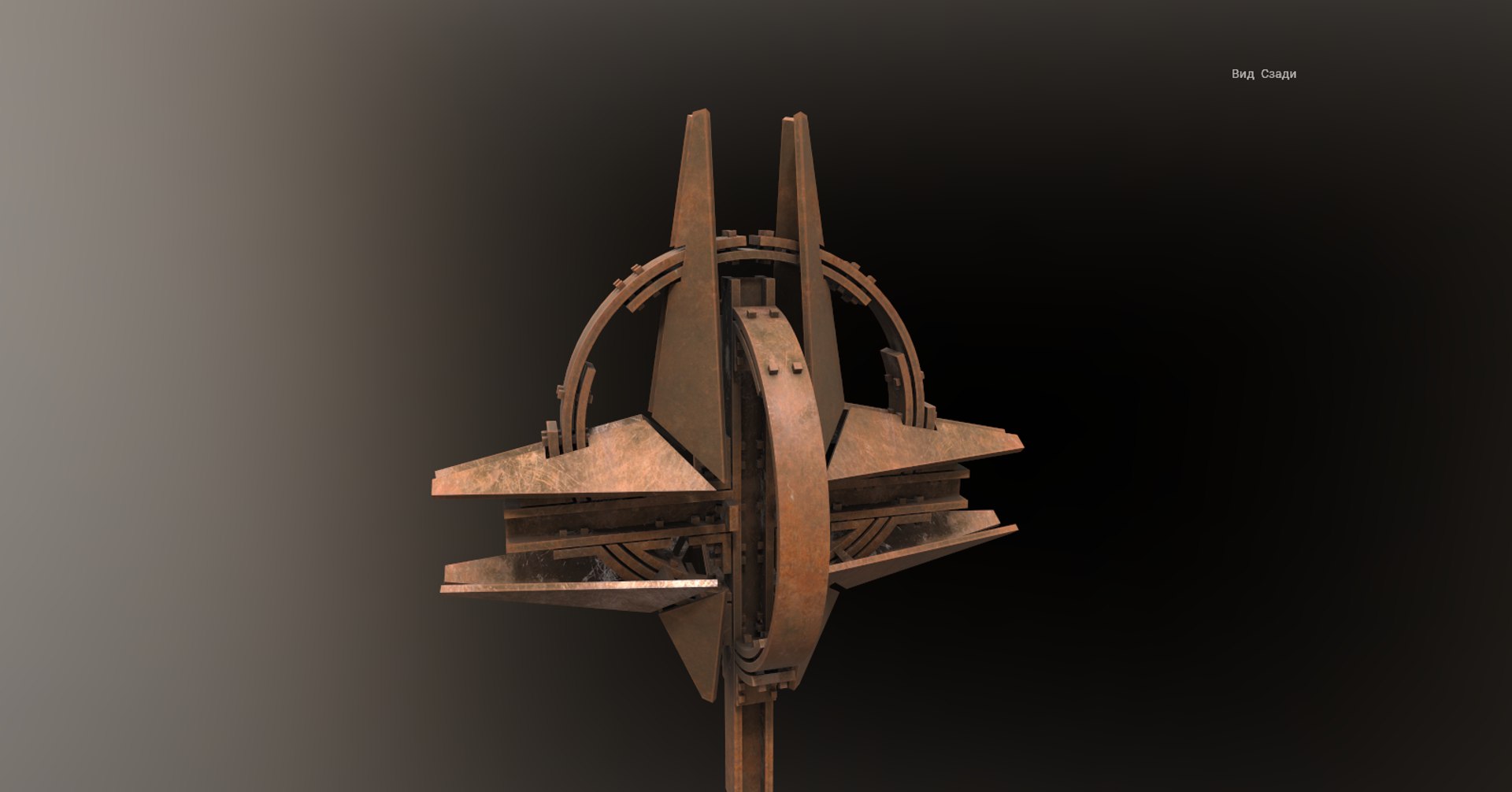 3D Nato Star Sculpture Model - TurboSquid 1355041