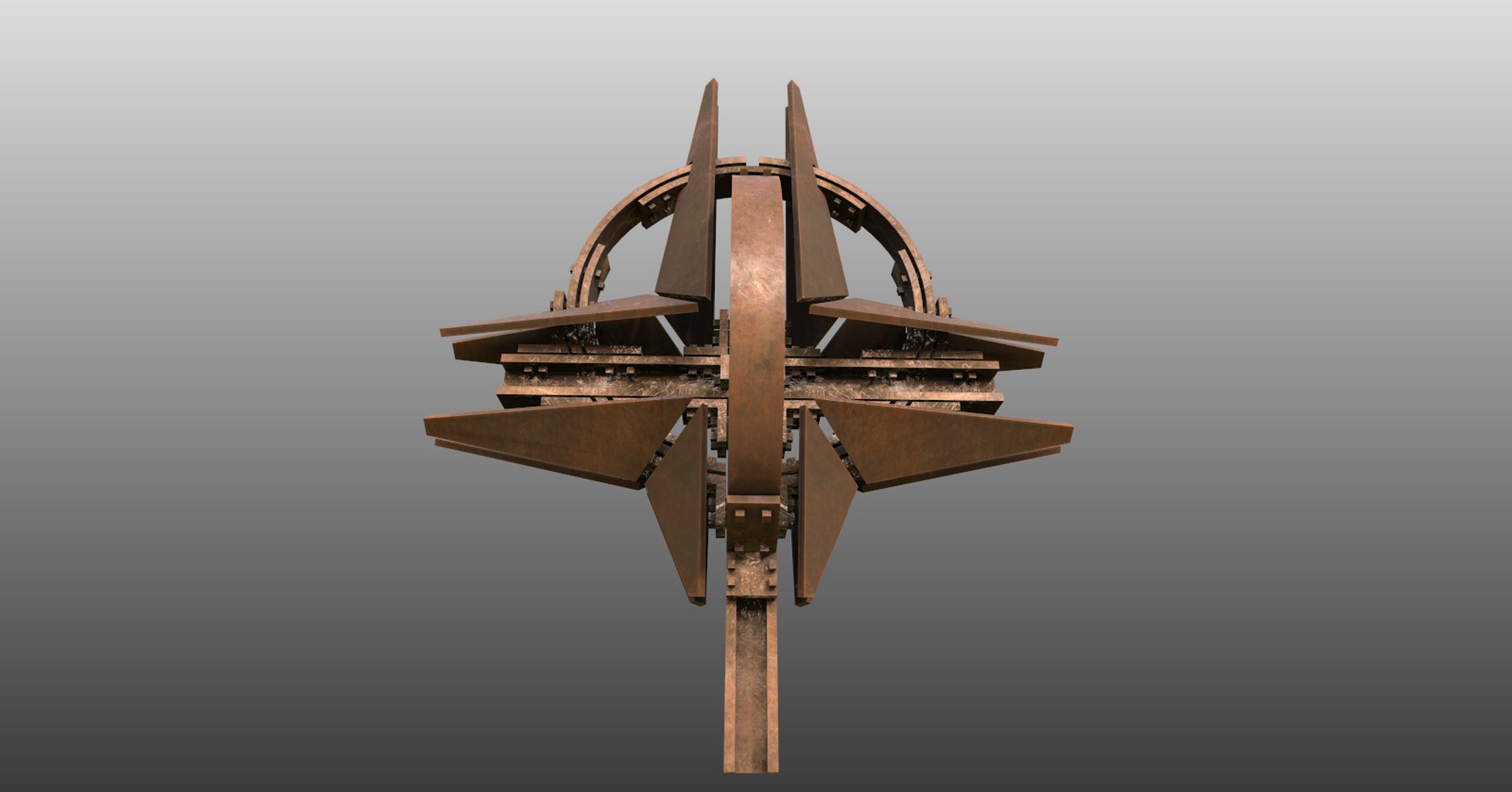 3D Nato Star Sculpture Model - TurboSquid 1355041