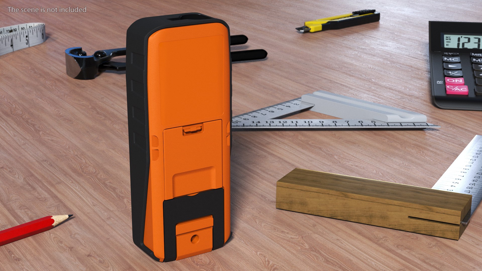 Distance Measuring Instrument Orange 3D Model - TurboSquid 2133312