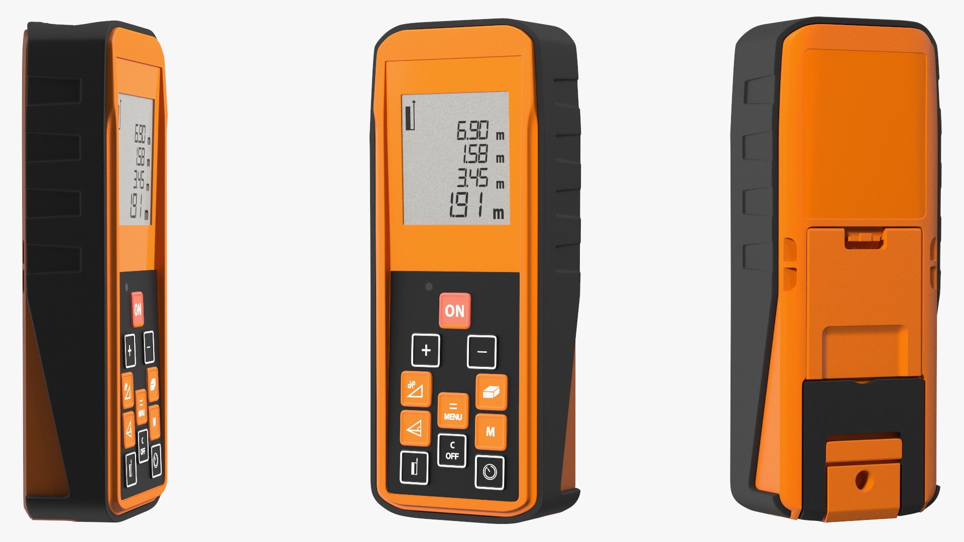 Distance Measuring Instrument Orange 3D Model - TurboSquid 2133312