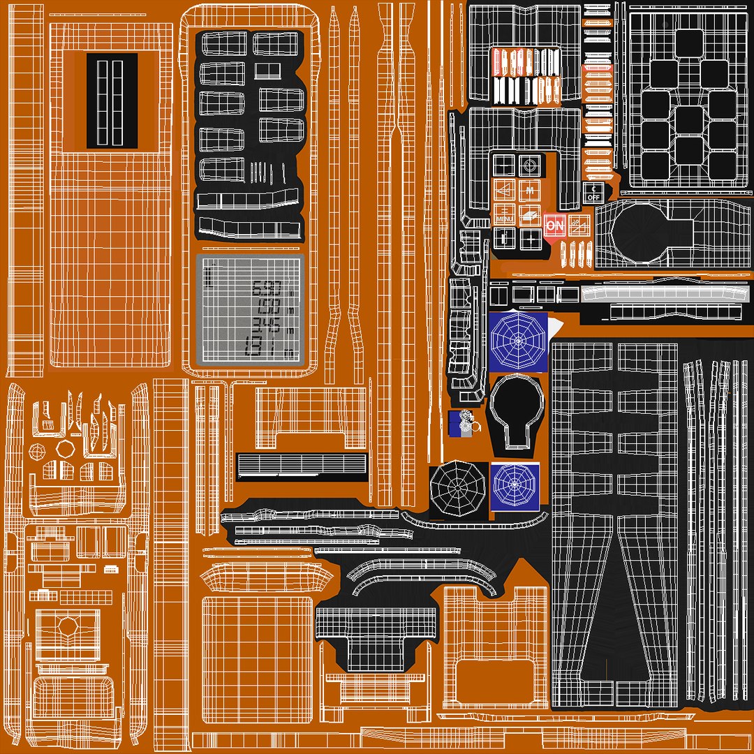 Distance Measuring Instrument Orange 3D Model - TurboSquid 2133312