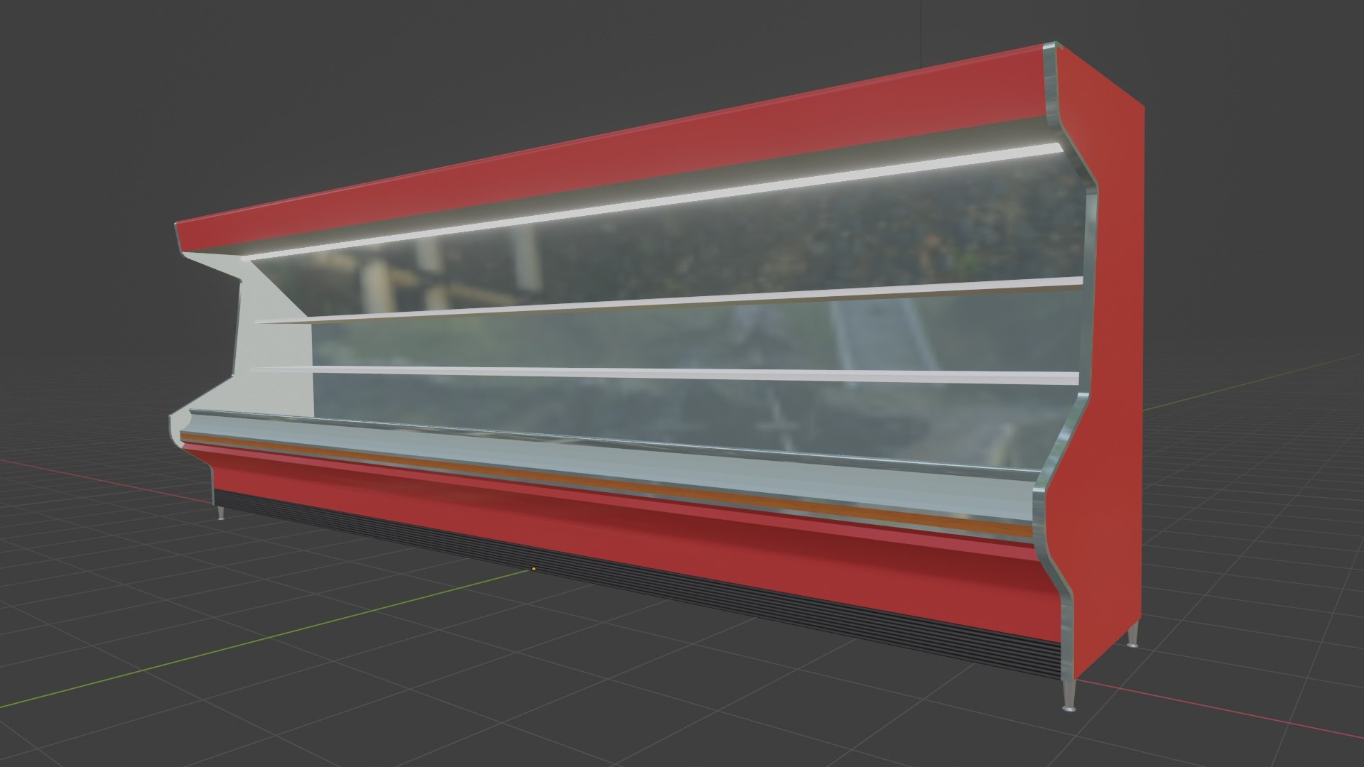 3D Retro Grocery Store Refrigerated Display Model - TurboSquid 2259982