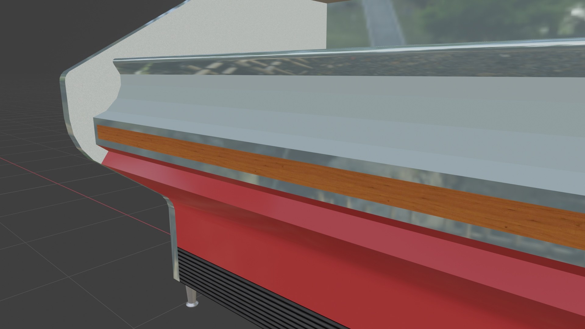 3D Retro Grocery Store Refrigerated Display Model - TurboSquid 2259982