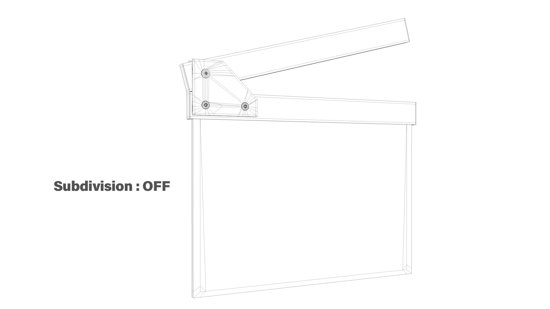 3D Realistic Clapper Board - TurboSquid 1668613