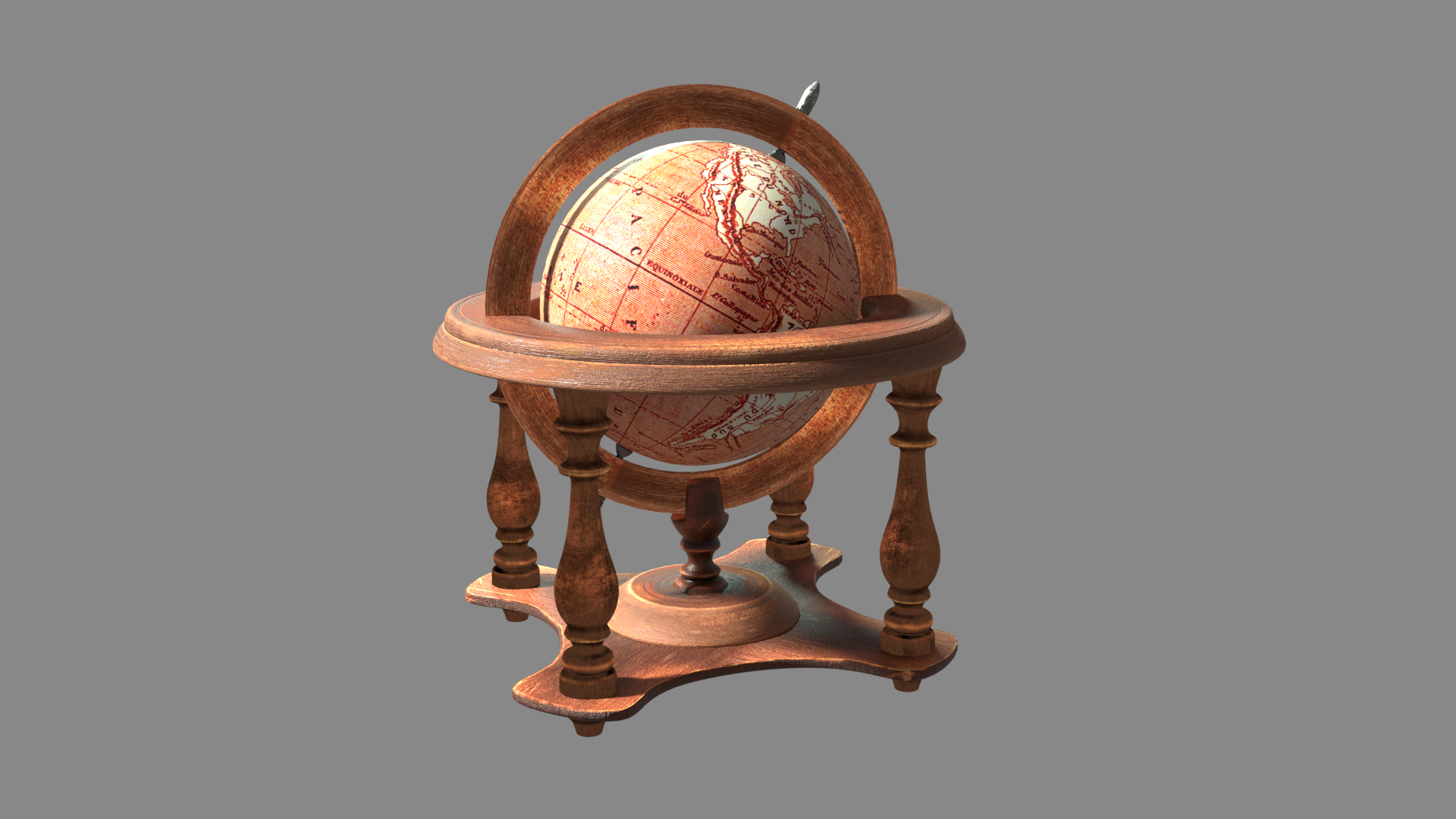 3D World Map Table - TurboSquid 2278637