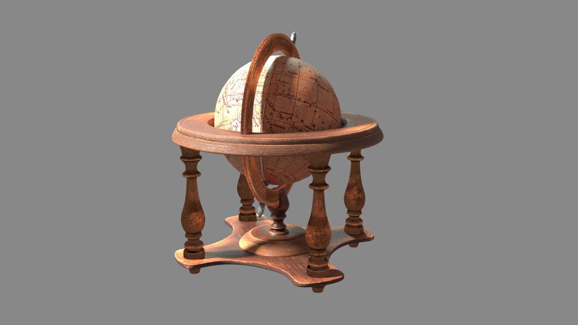 3D World Map Table - TurboSquid 2278637