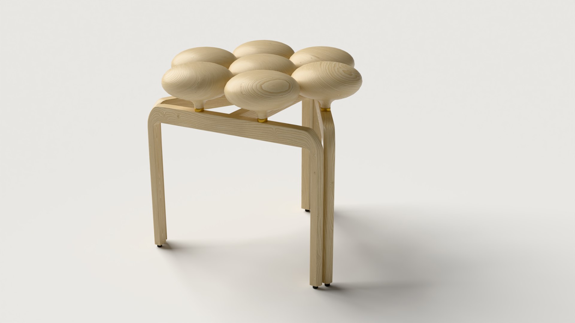 3D Utzon Stool - TurboSquid 2354712