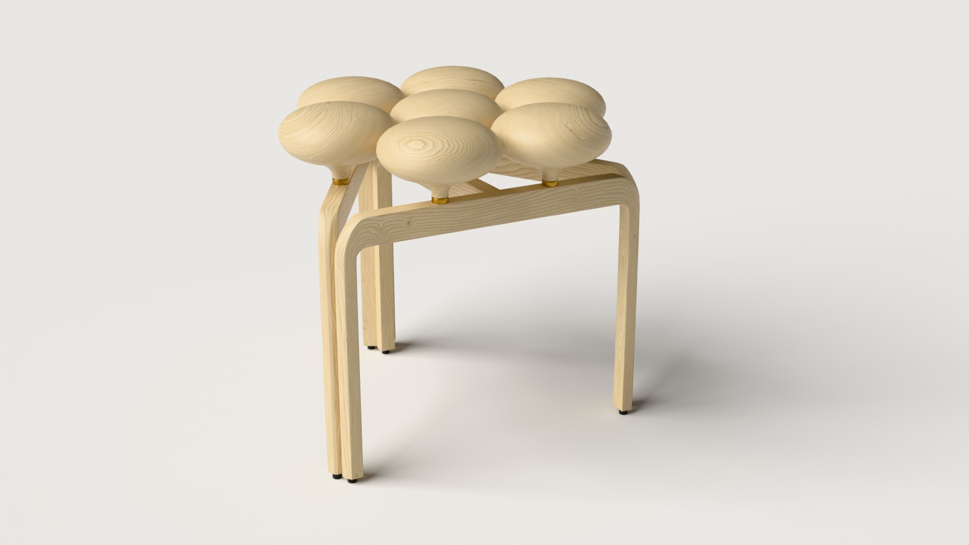 3D Utzon Stool - TurboSquid 2354712